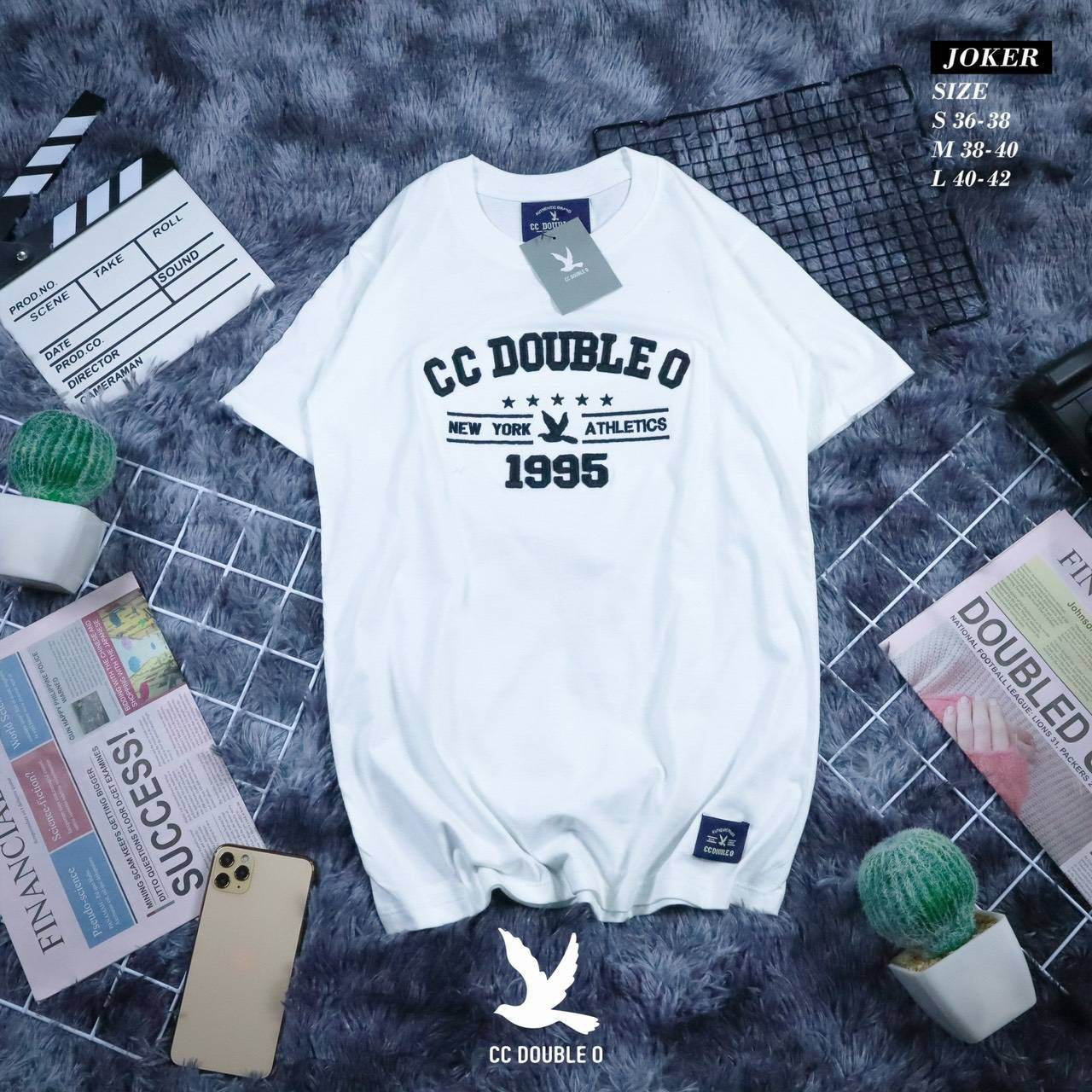 เสื้อยืดแขนสั้น CC -OO งานป้ายงานปัก cotton 100 % (ชายหญิง/SMLXL) No. 46 - ปาณิศา - ThaiPick