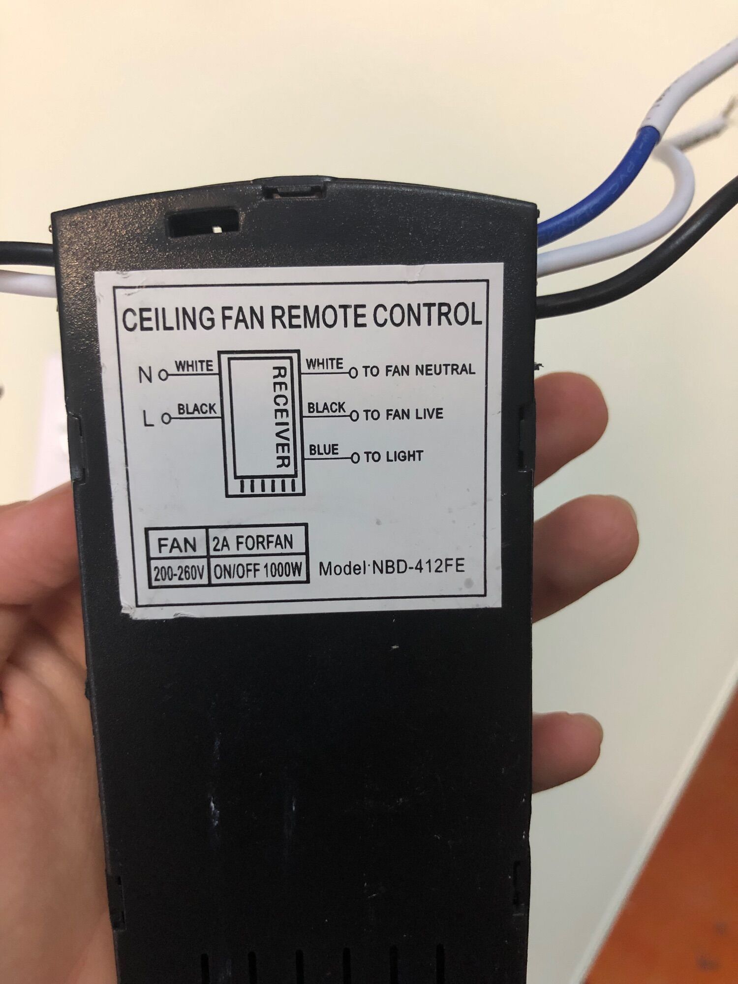 รีโมทพัดลมเพดาน ปรับได้3ความแรง มีสวิตเปิดปิดไฟ ยี่ห้อ Win favour ของ ...