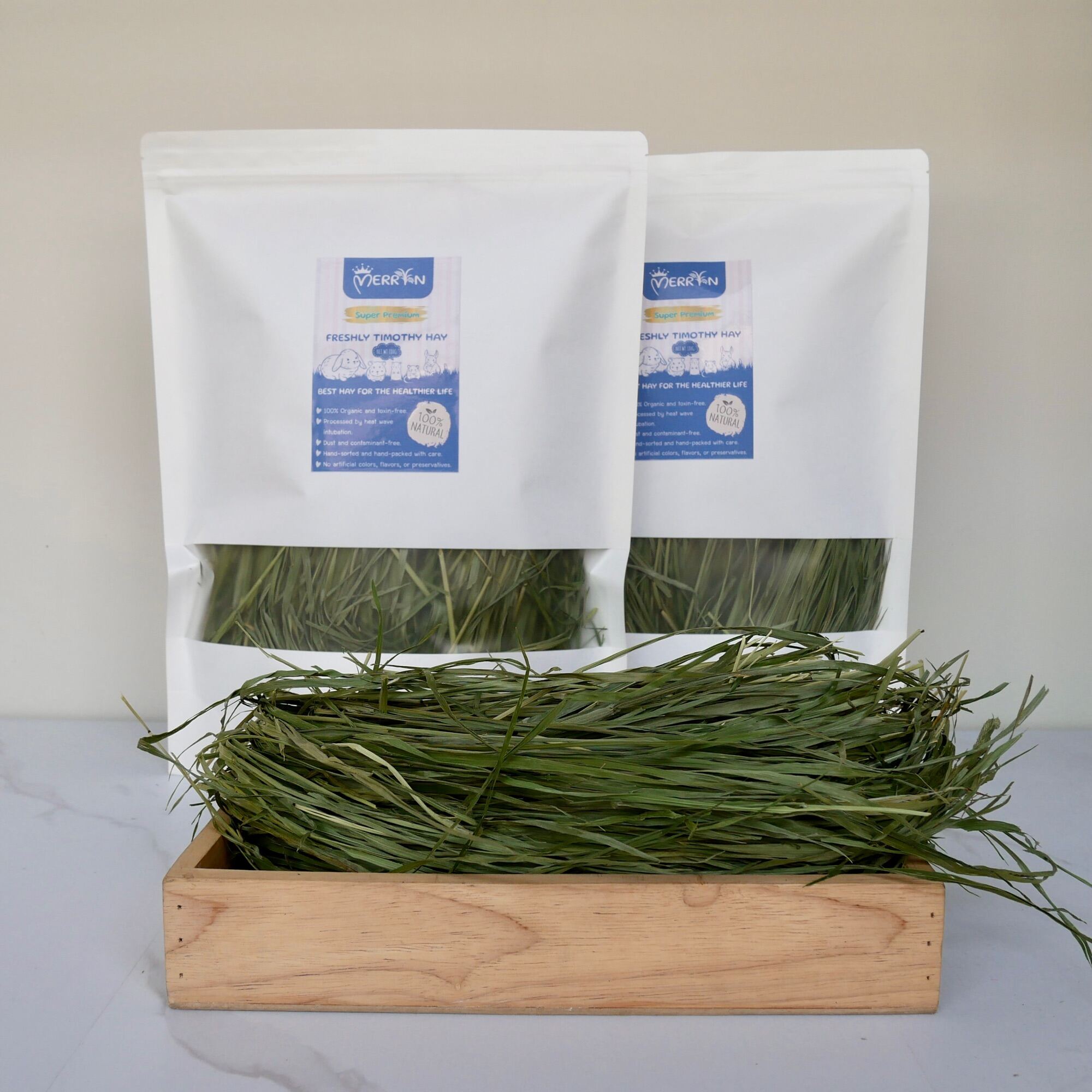 หญ้าทิโมธีไฟเบอร์สูง - Timothy high fiber by Merryn (200G) - MERRYN EXOTIC - ThaiPick