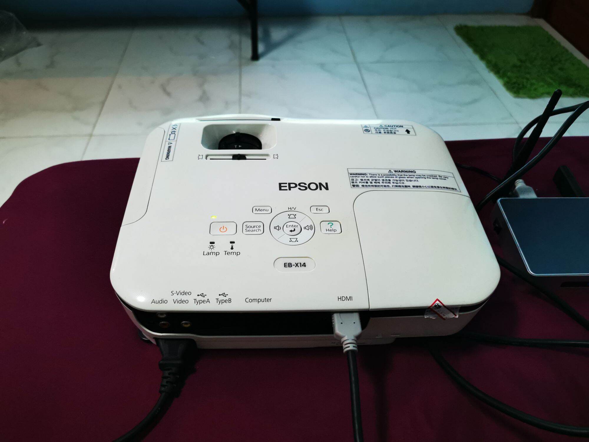 โปรเจคเตอร์มือ2 Projector โปรเจคเตอร์ Epson EB-X14 Epson Projector ขายโปรเจคเตอร์ ขายโปรเจคเตอร์ ...