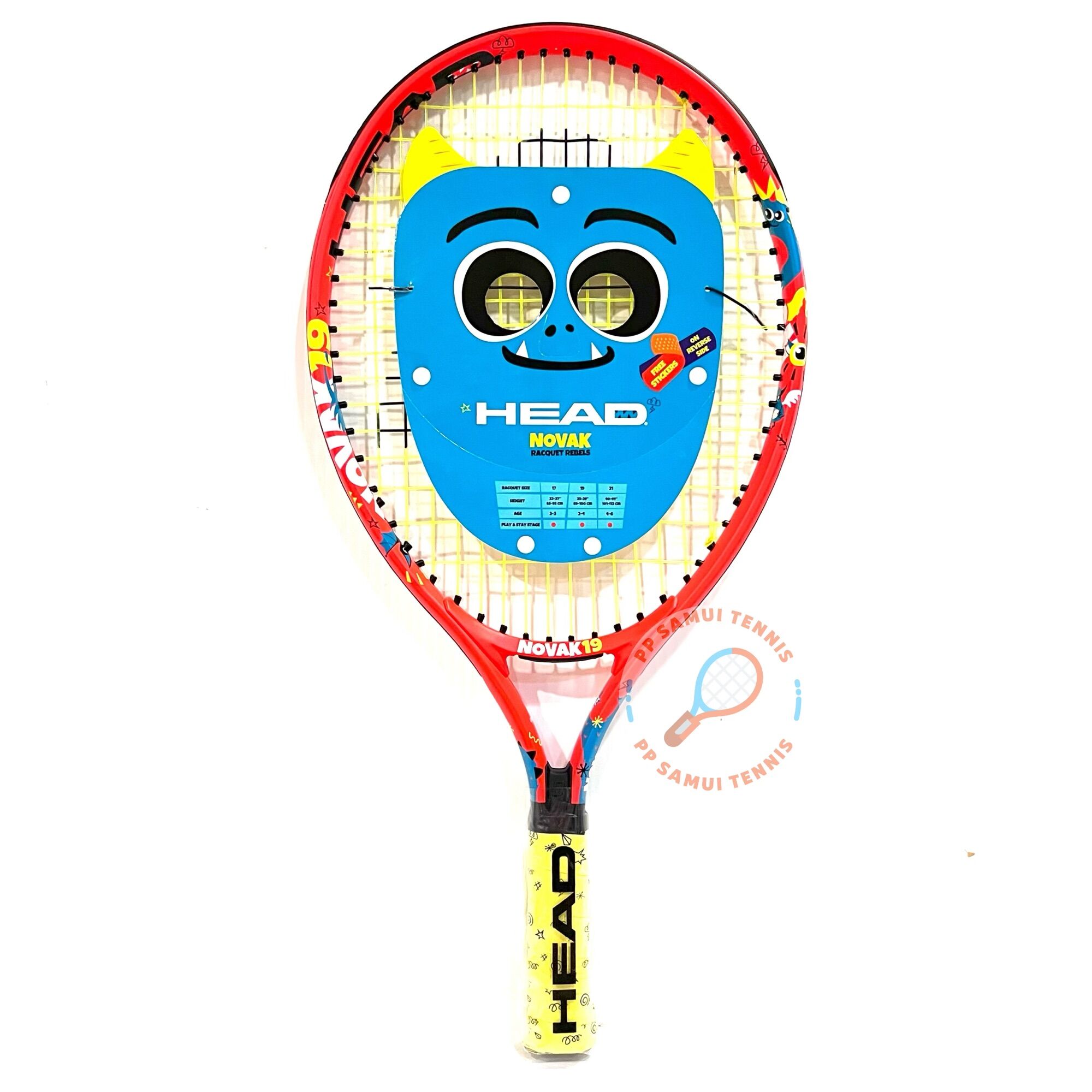 ไม้เทนนิสเด็ก Kid Tennis racket Head Novak Junior 19 นิ้ว ของแท้ พร้อม ...
