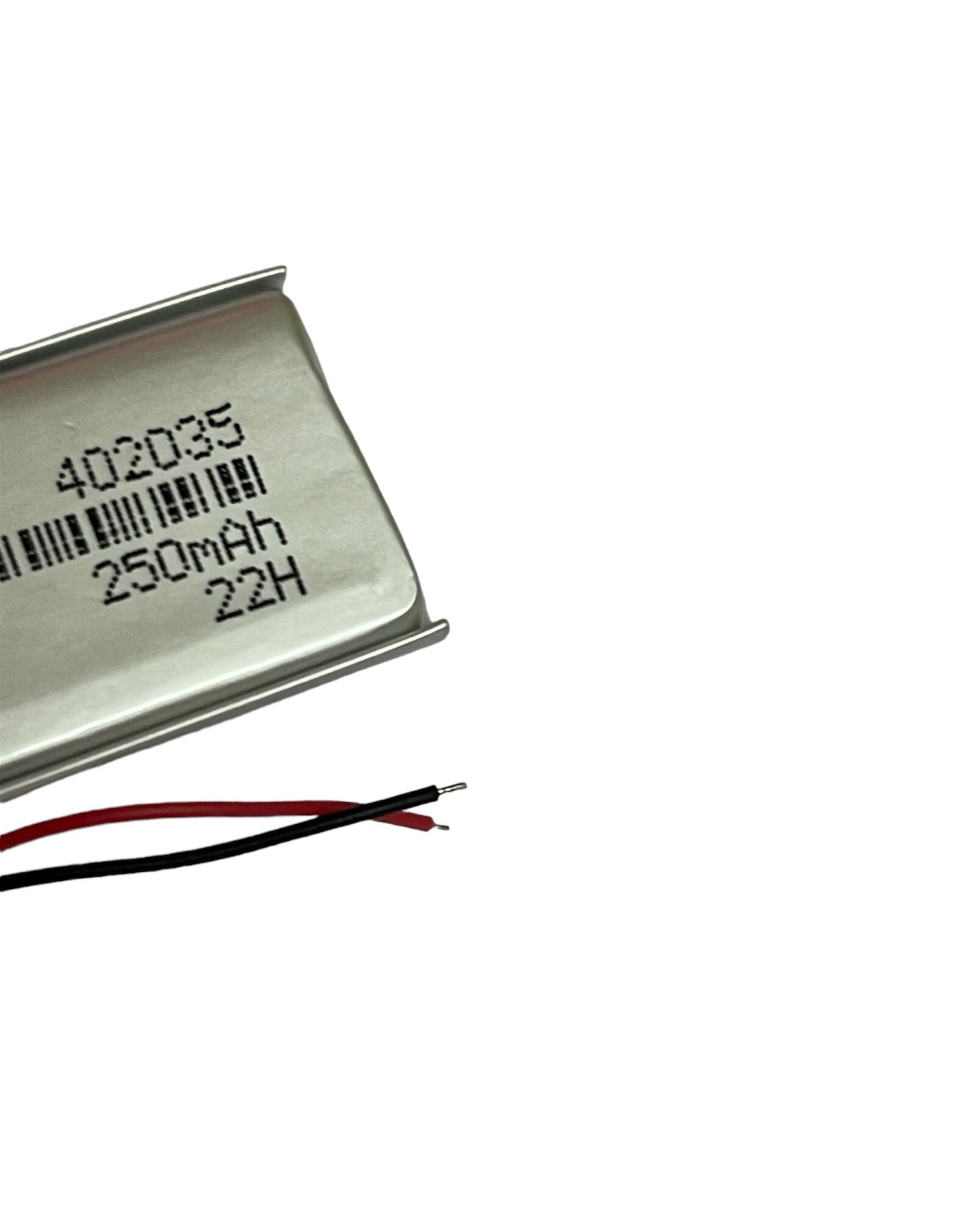 402035 3.7V 250mAh แบตเตอรี่สำหรับ GPS MP3 หูฟังบลูทูธ ไฟLED - N SYSTEM ...