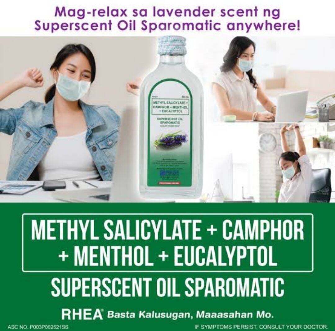 RHEA Superscent Oil Sparomatic (Methyl Salicylate + Camphor + Menthol ...