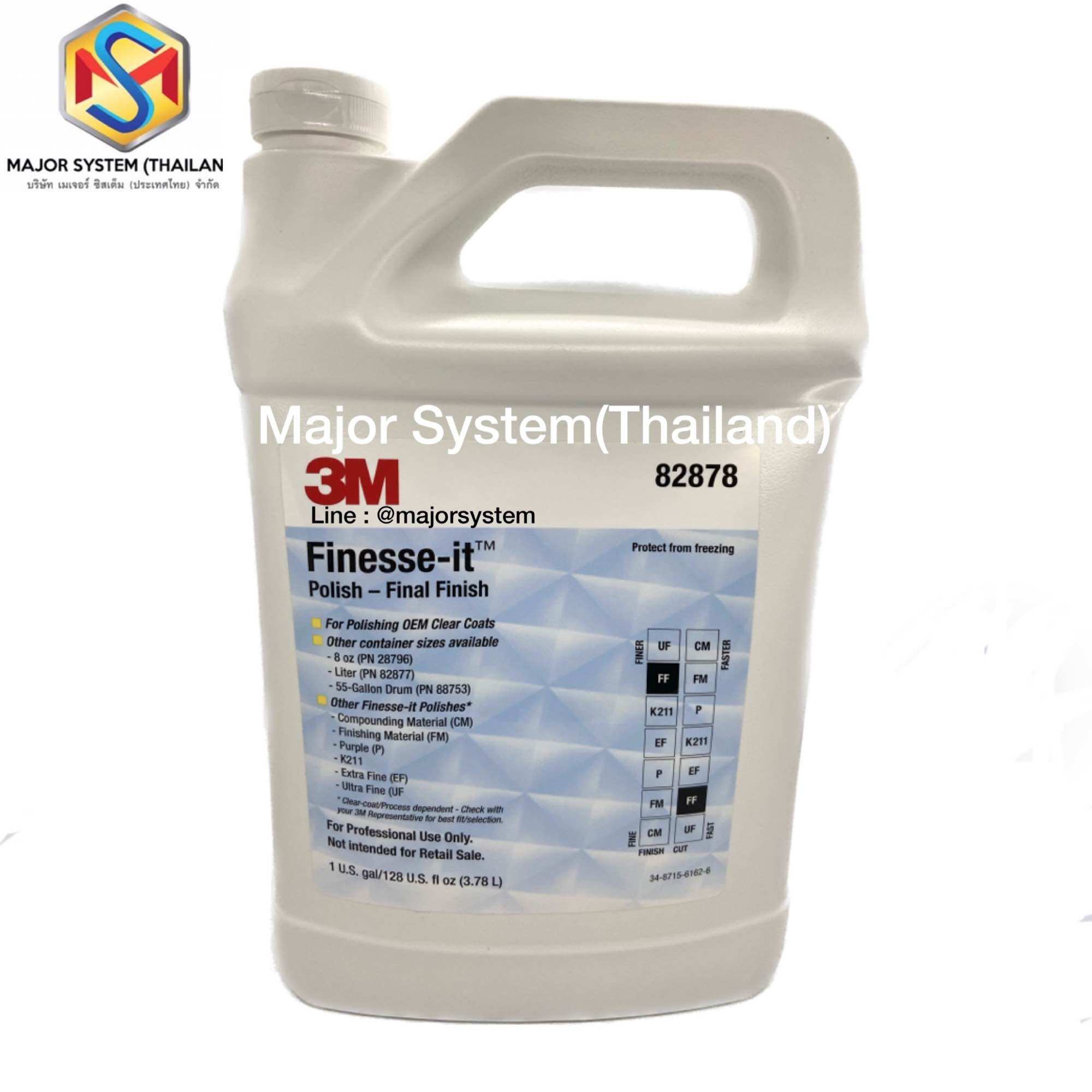 3M 82878 Finesse-it Polish Final Finish, Gray, Easy Clean Up น้ำยาขัด ...