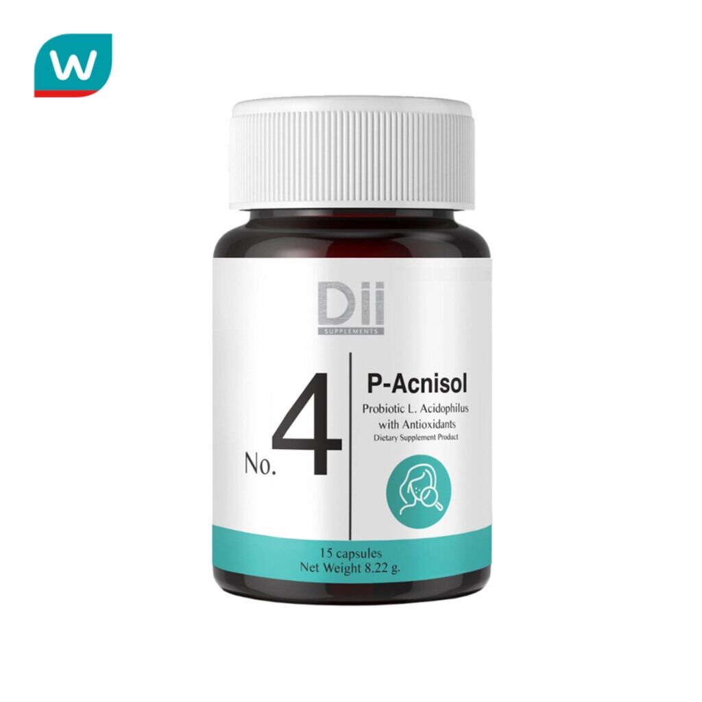 Dii Brand No.4 P Acnisol Dietary Supplement Product 15 Capsules วิตามิน ...