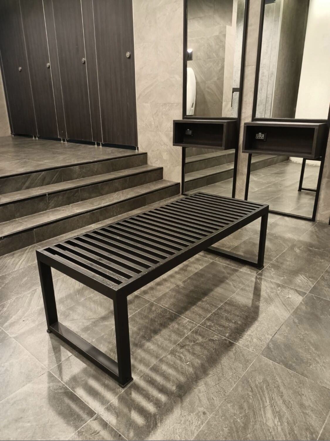 เก้าอี้ยาวโมเดิร์น เหล็กลอฟล์ ขนาด50 ยาว110สูง40ซม..ราคา2,390บาทสีขาว ...