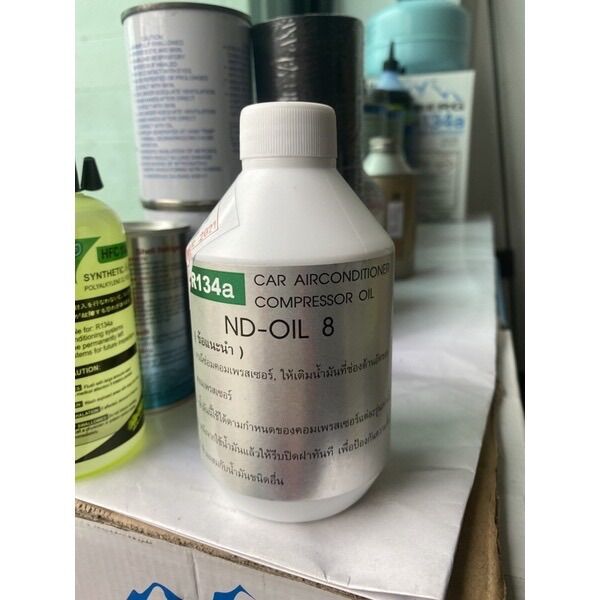 น้ำมันคอมเพรสเซอร์ R134 OIL8 แท้ DENSO 250cc น้ำมันคอม ND-Oil 8 ใช้กับ ...