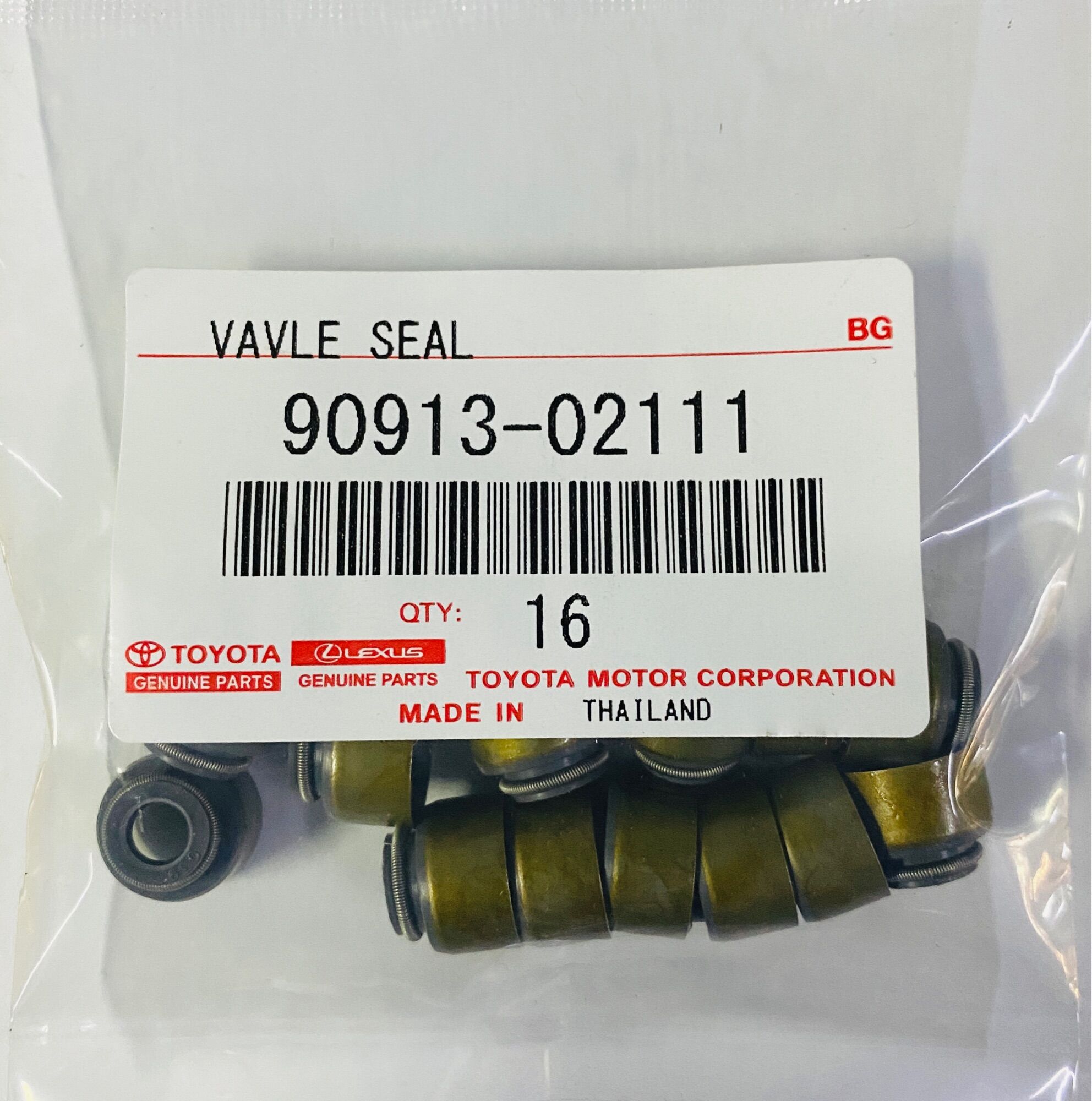 ซีลหมวกวาล์ว TOYOTA ALTIS 3ZZ 2TR 16V รหัสสินค้า 90913-02111 - ขาย ...