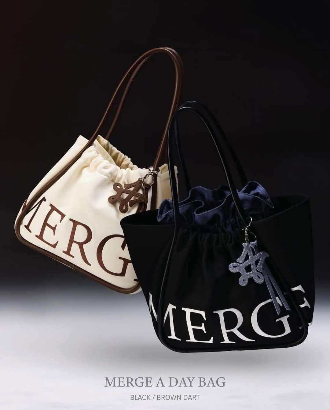 ‼️พร้อมส่ง‼️ Merge A Day Bag Black🖤Brown🤎 แท้💯New มีขนาดใหญ่ และขนาดกลาง ขนาดmini