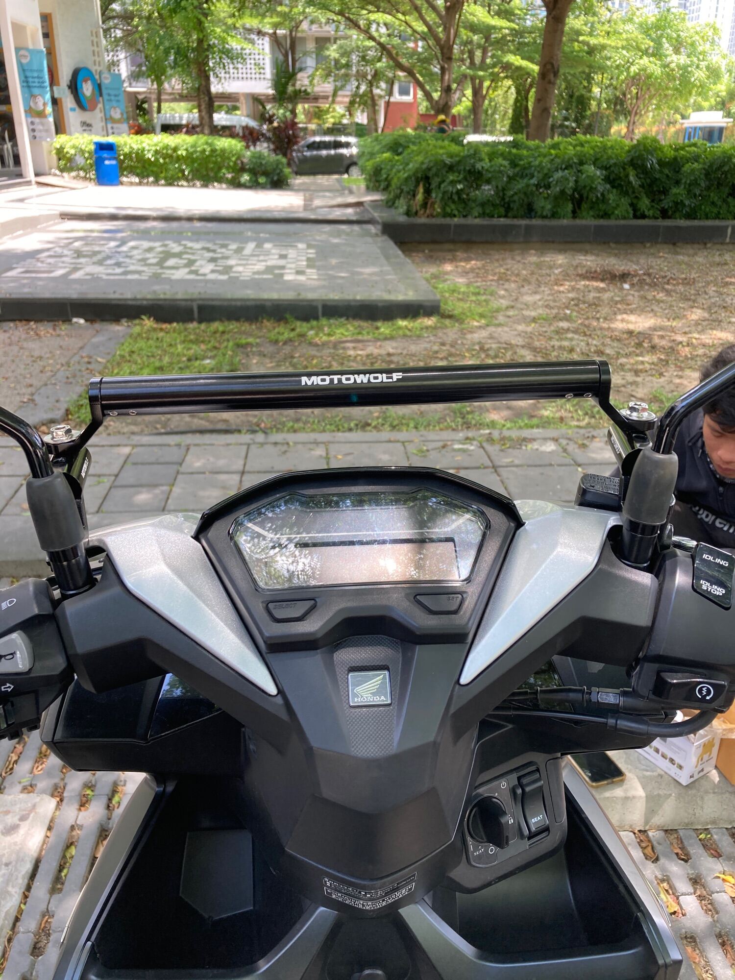 บาร์ยาวอลูมิเนียม สำหรับ Honda Click 160 150 125 - Jpshop45 - ThaiPick