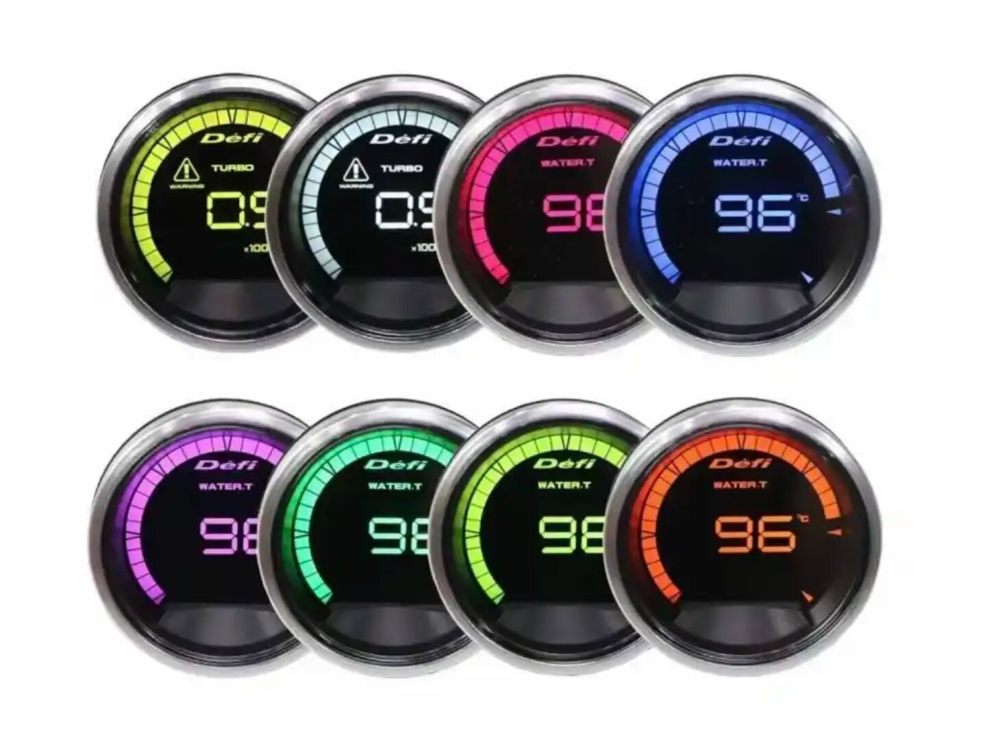 DEFI LCD OBD2 เกจดิจิตอลรุ่นใหม่ ชุด 6 ตัว ติดตั้งง่ายแค่เสียบปลั๊ก ...