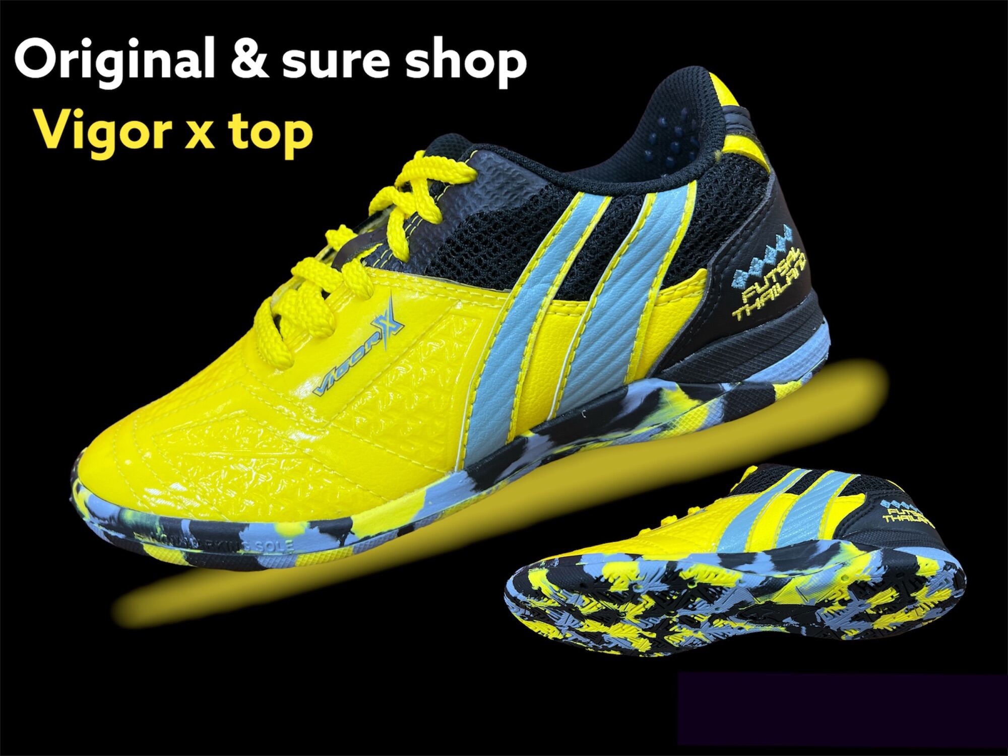 รองเท้าฟุตซอล pan Vigor x top microfiber PF14AA - Original & sure shop ...