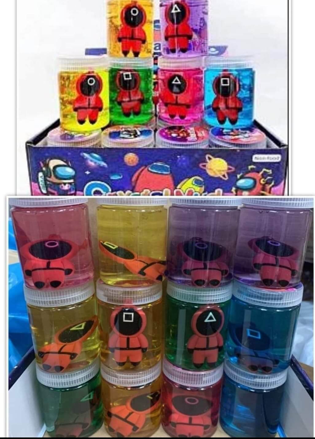 Slime สไลม์ สลาม squid game สไลม์มาแล้ว มีตุ๊กตาข้างในเป็นเหล่าผู้คุม ...