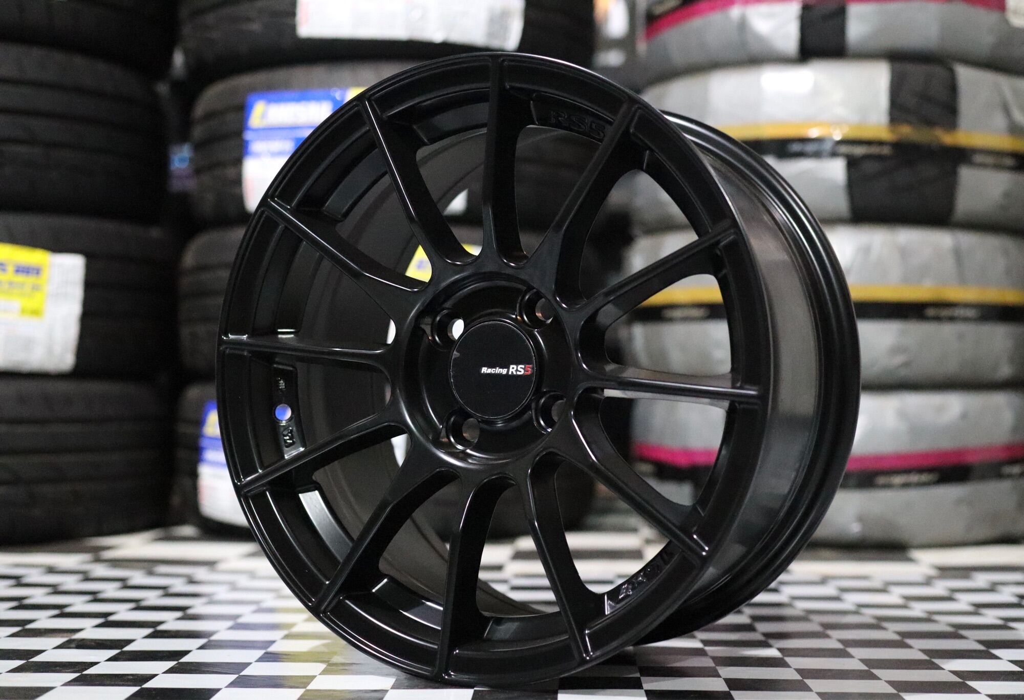 ล้อแม็กพร้อมยางขอบ15 RS5 + (195/50R15) Raiden Hero R111 (1ชุด 4ล้อ จัด ...
