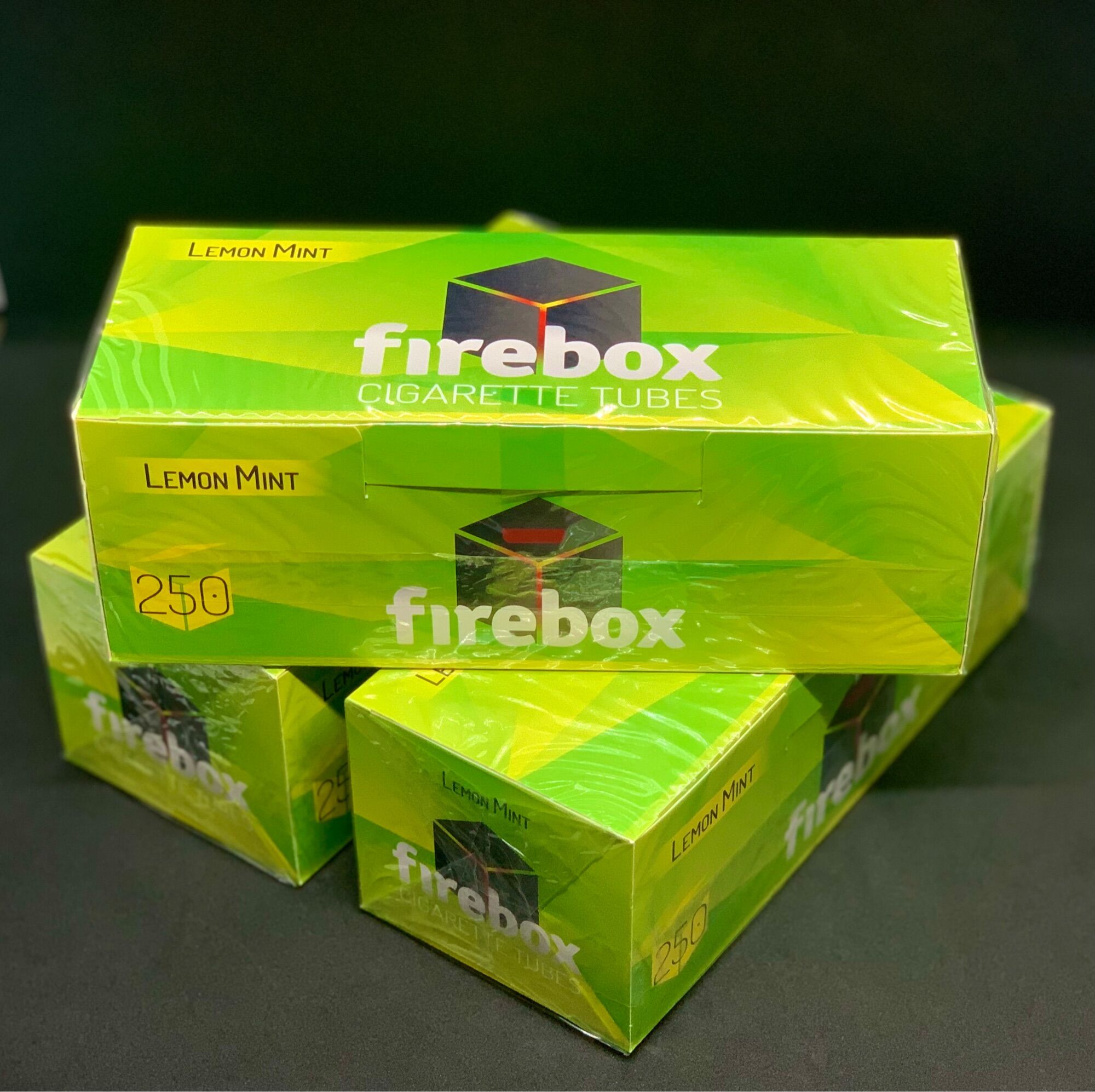 Firebox 3 กล่อง มวนเปล่ากลิ่นมะนาวมิ้น เย็นระดับกลาง รวม 750 มวน ...