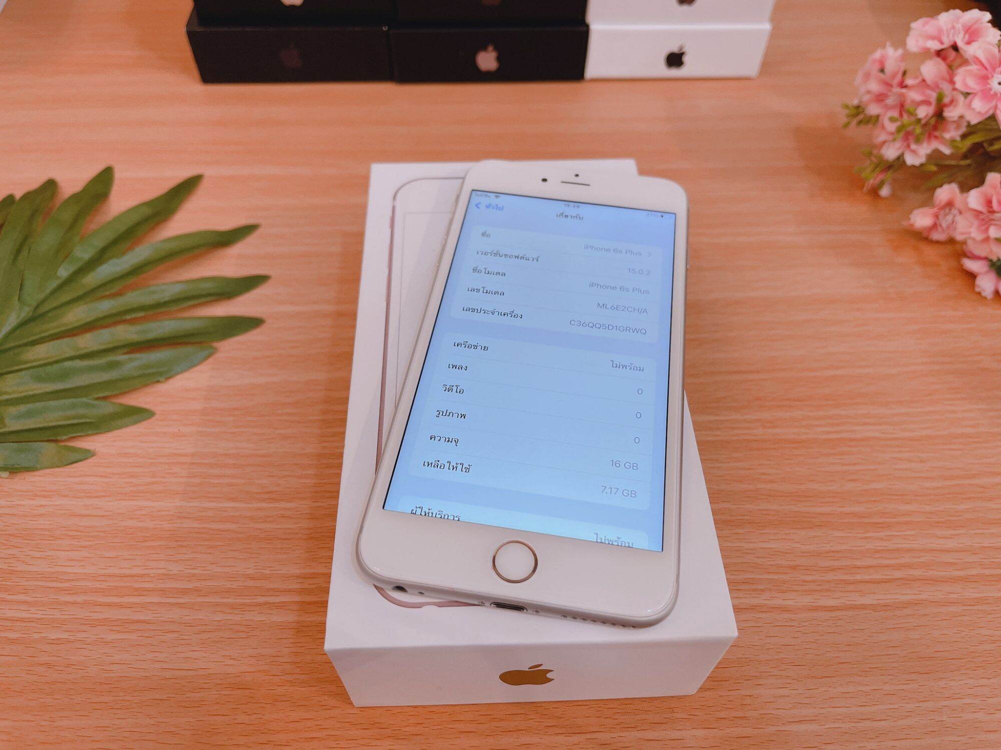 iPhone6splus ความจุ16GB TH มีประกัน อุปกรณ์สายชาร์จ+หูฟัง+เคส - Pang Pang mobile - ThaiPick