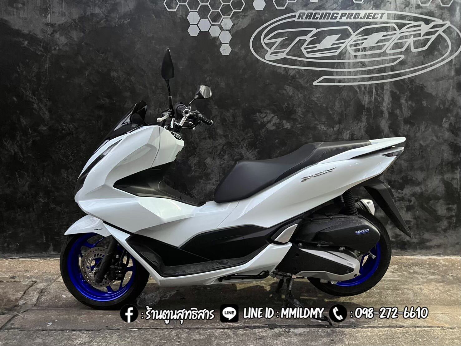 ล้อแท้ทำสีPCX160 Std./ABS #สีน้ำเงินแก้ว | Lazada.co.th