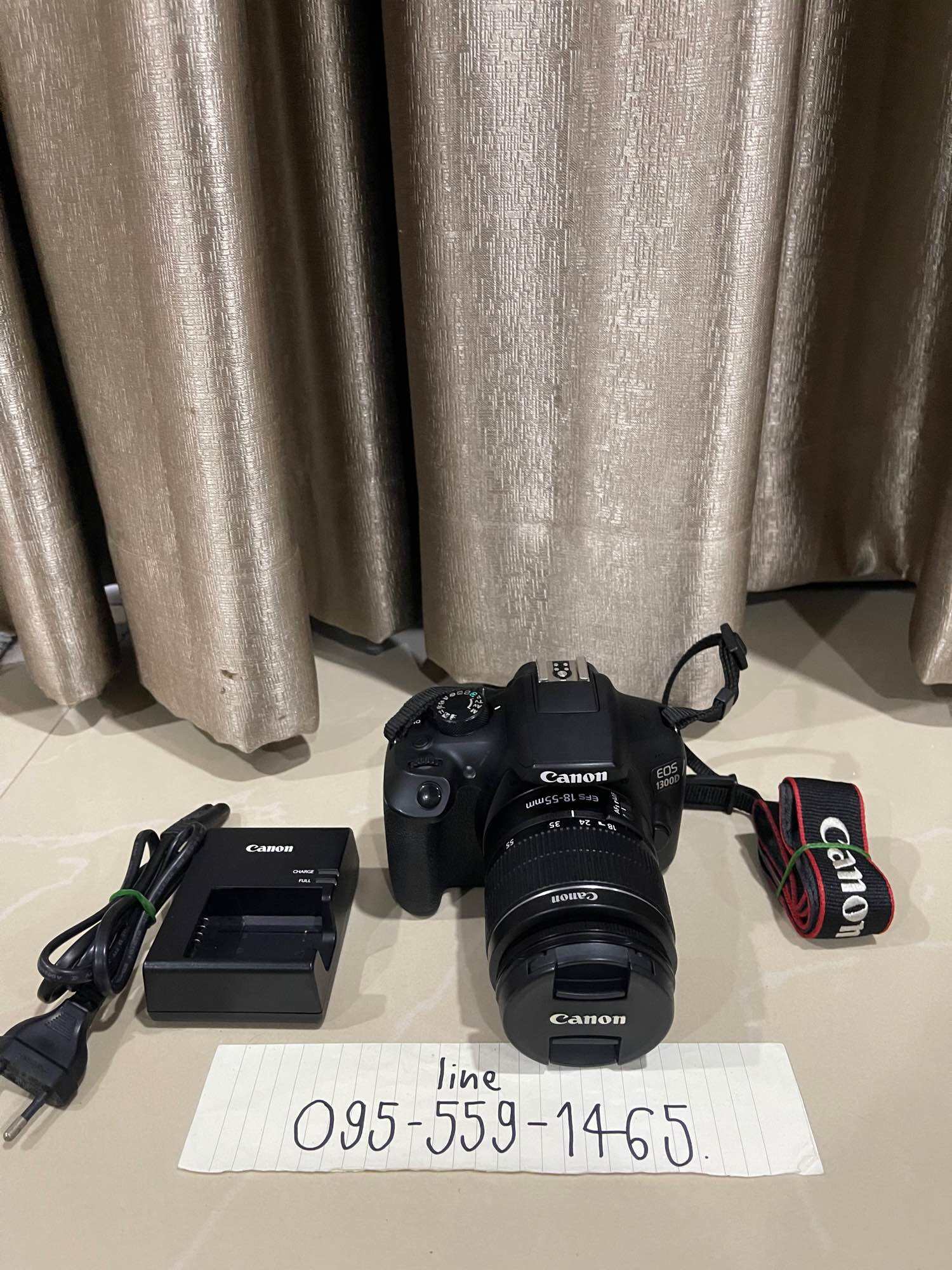 สินค้ามือ2 กล้อง Canon Eos 1300d ติดเลนส์ 18 55 มี Wifi ชัตเตอร์ 1