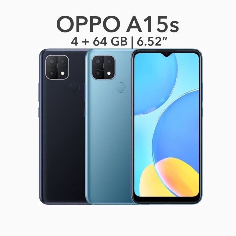 Oppo A15s (Ram 4 + 64 GB) หน้าจอ 6.52” แบตเตอรี่ 4,230 mAh เครื่องศูนย์ ...
