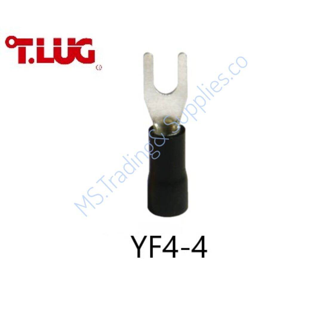 หางปลาแฉกหุ้ม YF4-4 TLUG ใช้กับสาย 4sq.mm(100 ชิ้น/ห่อ)รหัสสินค้า YF4-4 ...