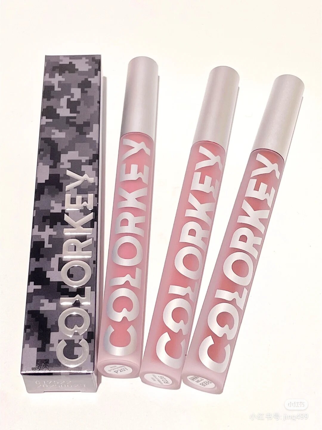 เจอแล้ว! ลิปกลอสเคลือบกำมะหยี่อากาศ colorkey สีชมพูซากุระอิ่มตัวต่ำสี ...