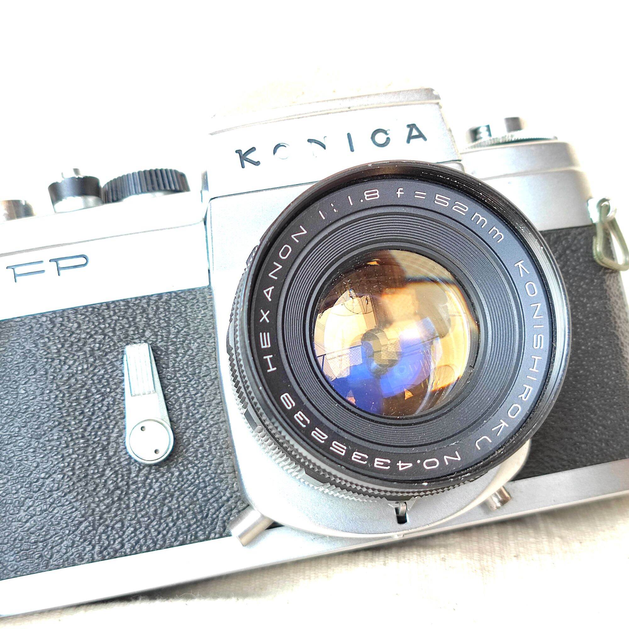กล้องฟิล์ม SLR ยี่ห้อ Konica FP เลนส์ Konica F Hexanon 52mm f1.8 ...