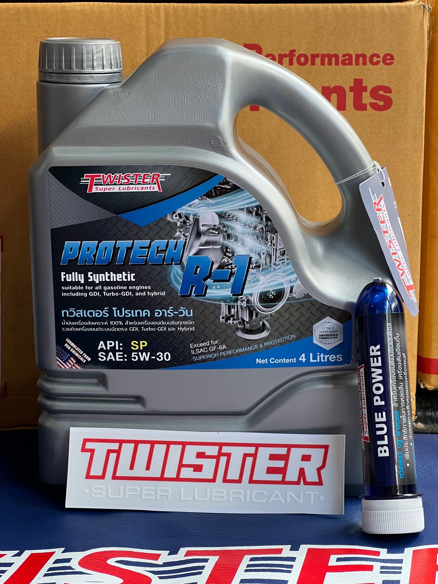 น้ำมันเครื่อง Twister Protech R1 5W30 API SP 4 ลิตรหัวเชื้อน้ำมันเครื่อง - น้ำมันเครื่องทวิสเตอร ...