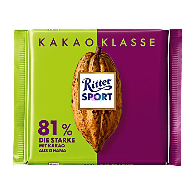 ต้นฉบับนำเข้าจากเยอรมัน Ritter Sport ช็อกโกแลตวาฟเฟิลเม็ดมะม่วงหิมพานต์ ...