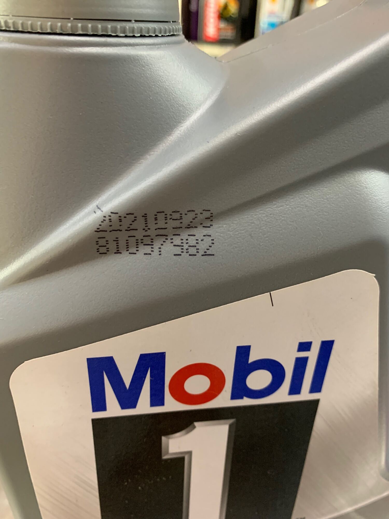 น้ำมันเครื่อง Mobil one(1) สังเคราะห์แท้100% เบอร์5w-30 เบนซิน4.7ลิตร ...