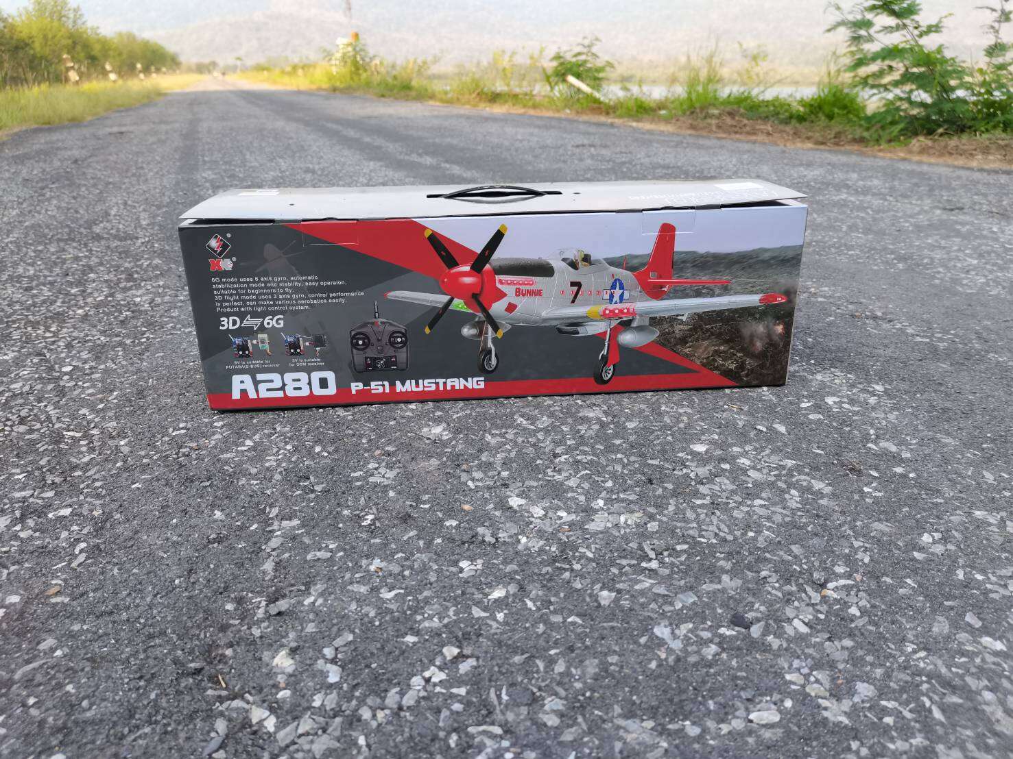 Wltoys XK A280 RC Plane 2.4G 4CH โหมด .3D-6G เครื่องบินบังคับวิทยุ P51 ...