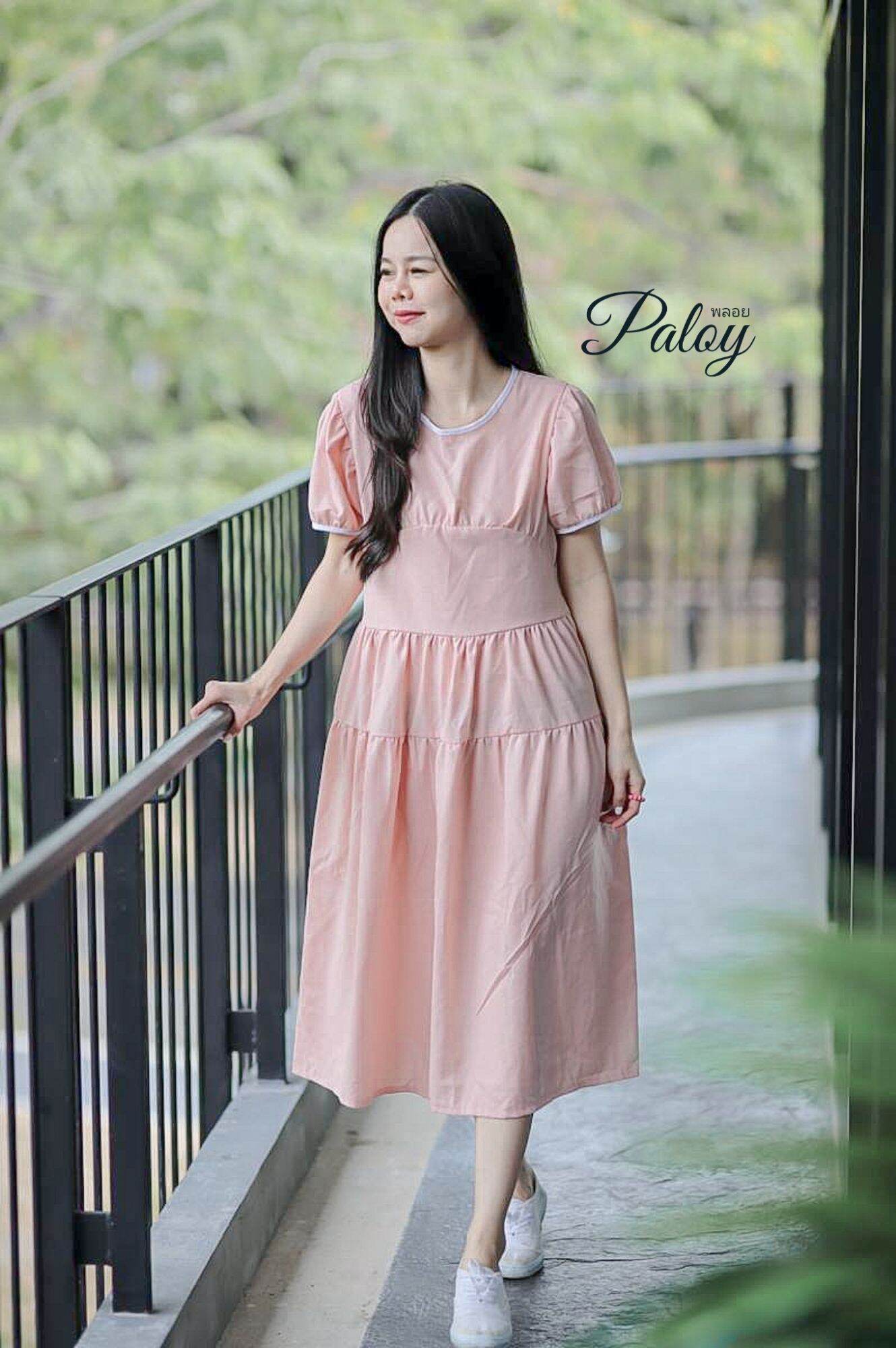 Paloy เดรสขนมชั้น ผ้าฝ้ายสวยๆ - Natcha Collection - ThaiPick