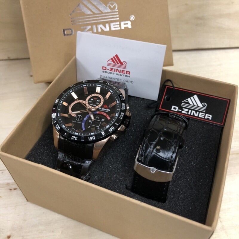 นาฬิกาข้อมือผู้ชายD-ziner แบรน์แท้กันน้ำ100% พร้อมกล่องแบรนด์ สินค้า ...