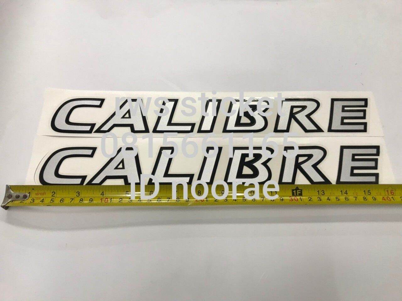 สติ๊กเกอร์ดั้งเดิมข้างกระบะ CALIBER NAVARA รุ่นแรก 1ชุด มี2ชิ้น sticker ...