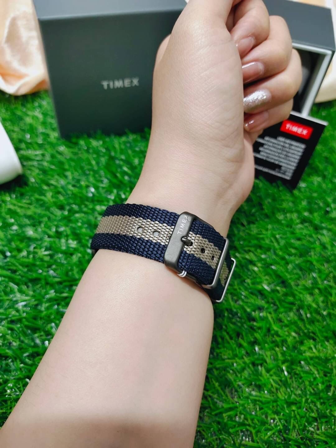 นาฬิกาผู้ชาย Timex ????TM-TW2U90100 TM S21 NAVI XL 41 M BLU BLUFAB ...