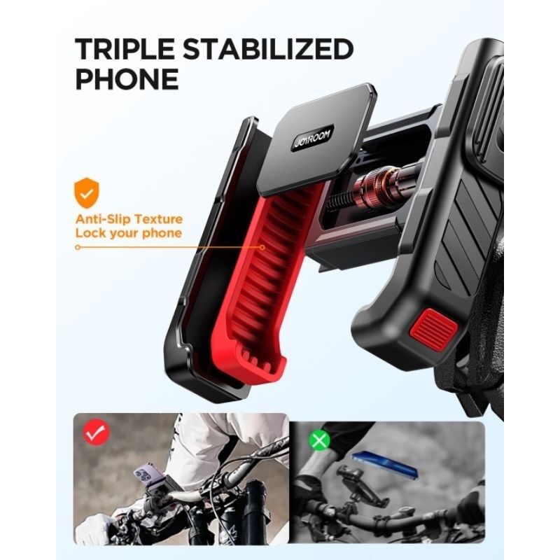 Joyroom ZS266 Quick Lock Phone Holder ที่จับมือติดมอเตอร์ไซค์ แบบปลด ...