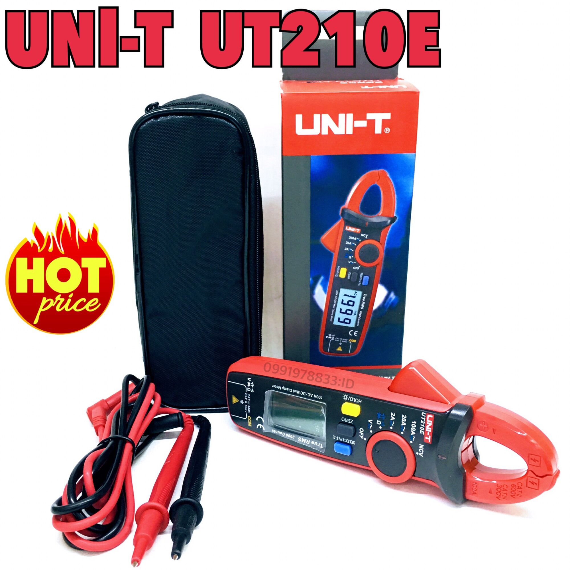คลิปแอมป์ UNI-T UT210E UT210D clamp multimeter digital คลิปแอมป์ เเคล้ม ...