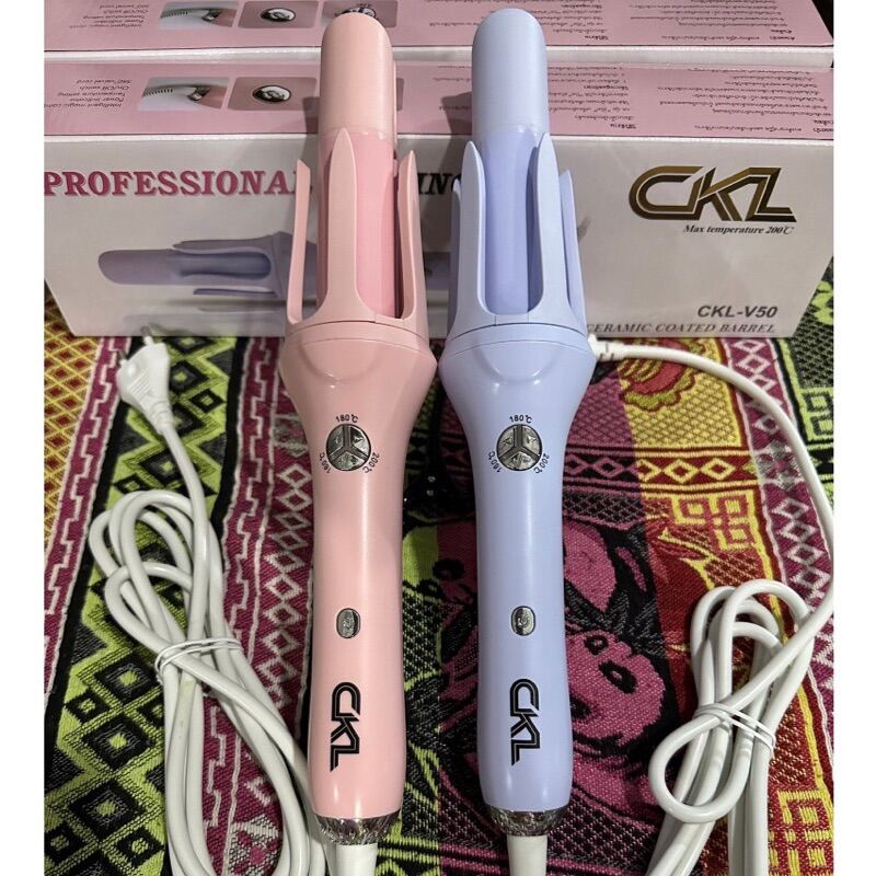 CKL-V50 เครื่องม้วนผมอัตโนมัติ แกนม้วนผม 32MM ที่ม้วนผม เครื่องม้วนผม มอก.เครื่องหนีบผม สวยได้ ...