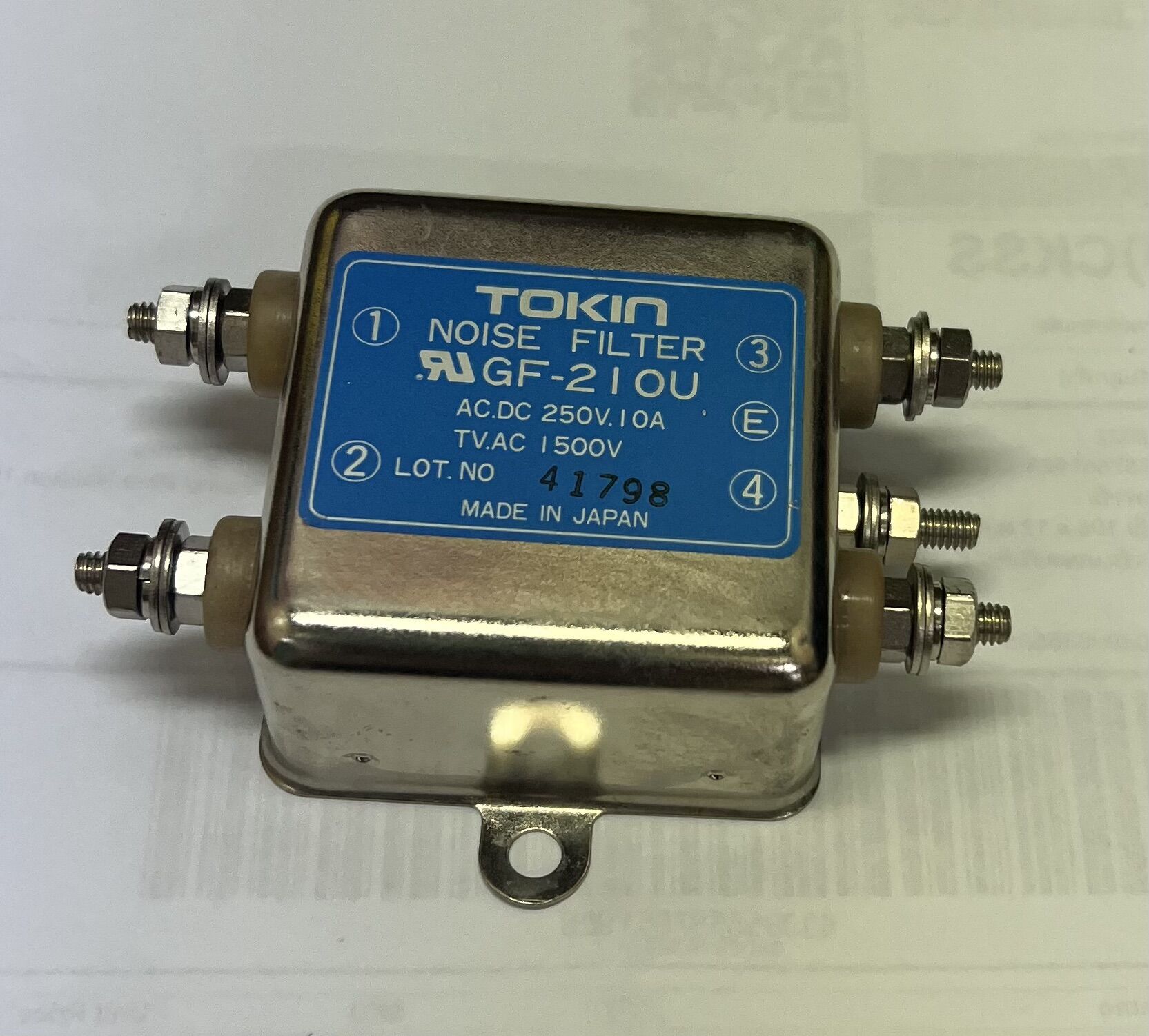 TOKIN NOISE FILTER GF-210U AC DC 250V 10A สินค้าใหม่ในไทยพร้อมส่ง ของ ...