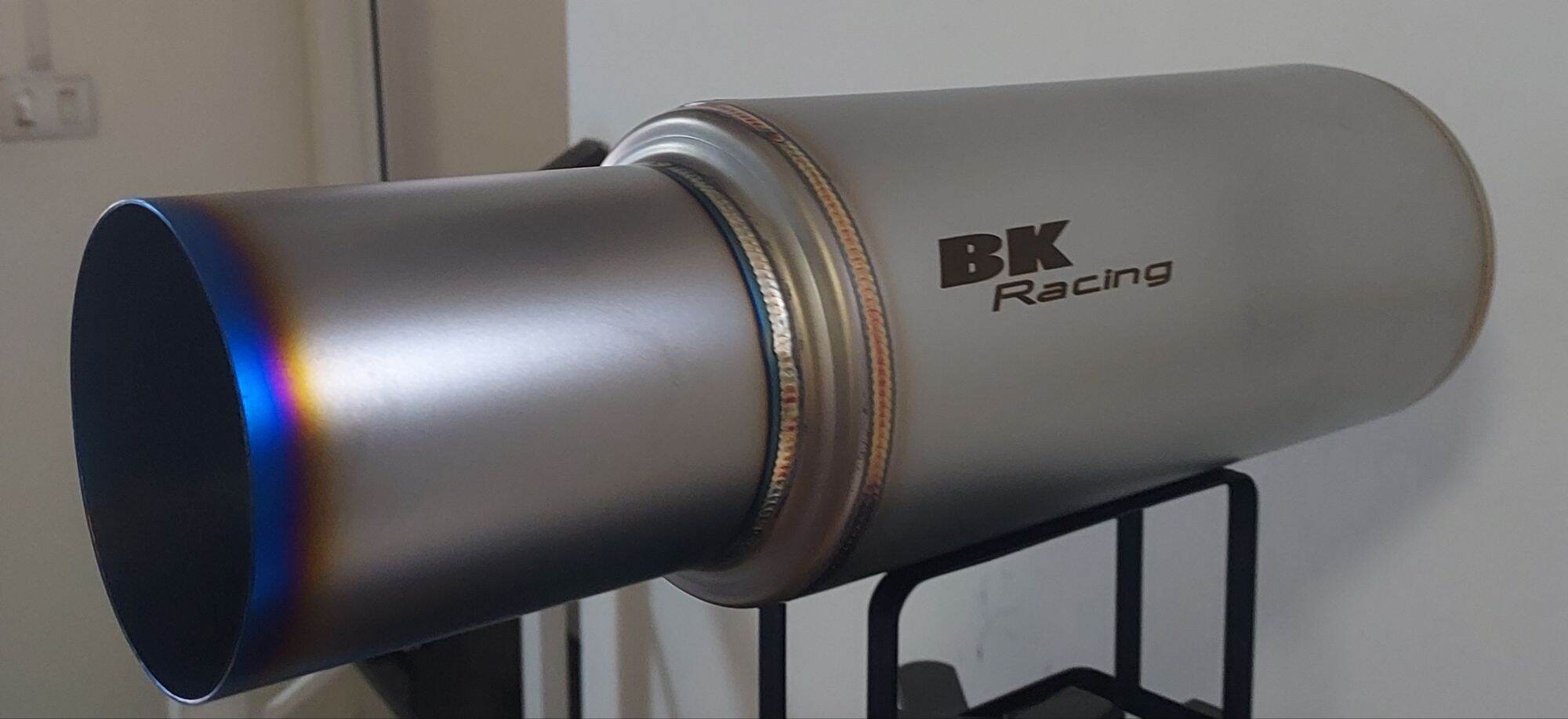 แบบใหม่ ท่อพักท้าย ปลายท่อไอเสียรถเก๋ง ปลายไดร์สี งานยิงทรายปลาย3.5สี - BK_racing - ThaiPick