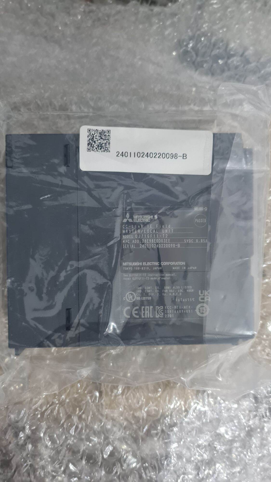 QJ71GF11-T2 PLC SystemQ CC-Link IE Field Master/Local Module, 1Gbps, Cat5e, coated | Lazada.co.th