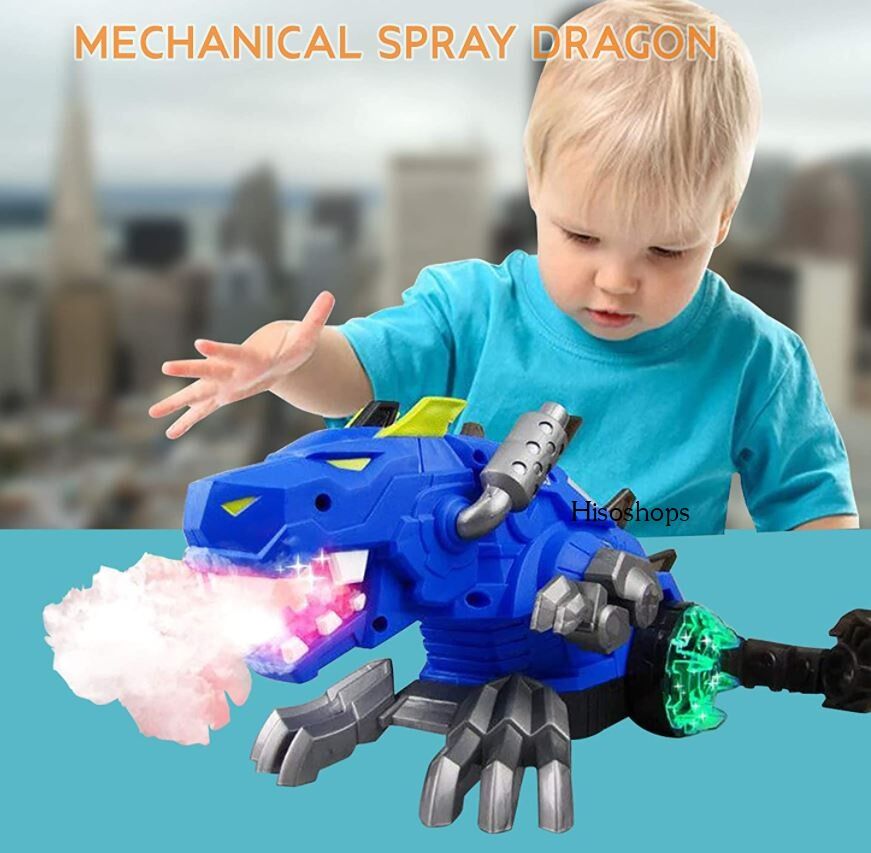 mechanical spray dragon ไดโนเสาร์พ่นควัน-มังกรพ่นควัน มีเสียงมีไฟ ขยับ ...