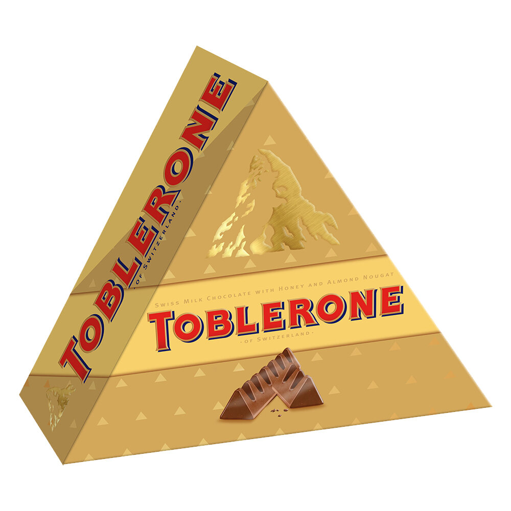 Toblerone Pyramid 280g. Swiss Milk Chocolate with Honey and Almond ...