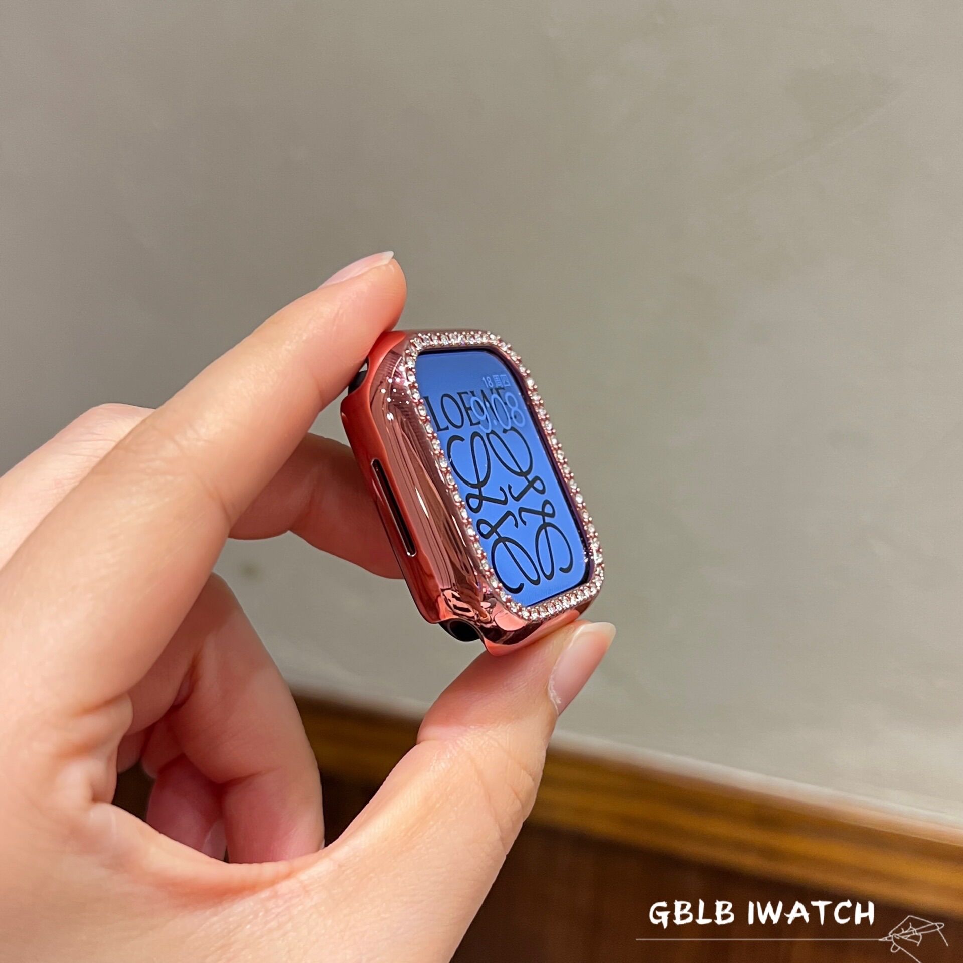 พร้อมส่ง งานสุดวิ้งค์ เคสประดับเพชร 1 แถว ใช้ได้กับ Apple Watch Series ...