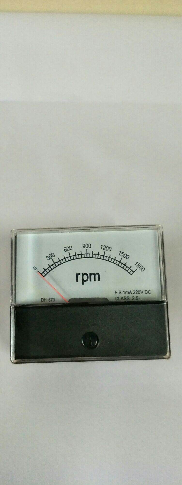 มิเตอร์ Rpm Meter dc220v 0-1800rpm DH670 ขนาด60x70mm. สินค้าใหม่พร้อม ...