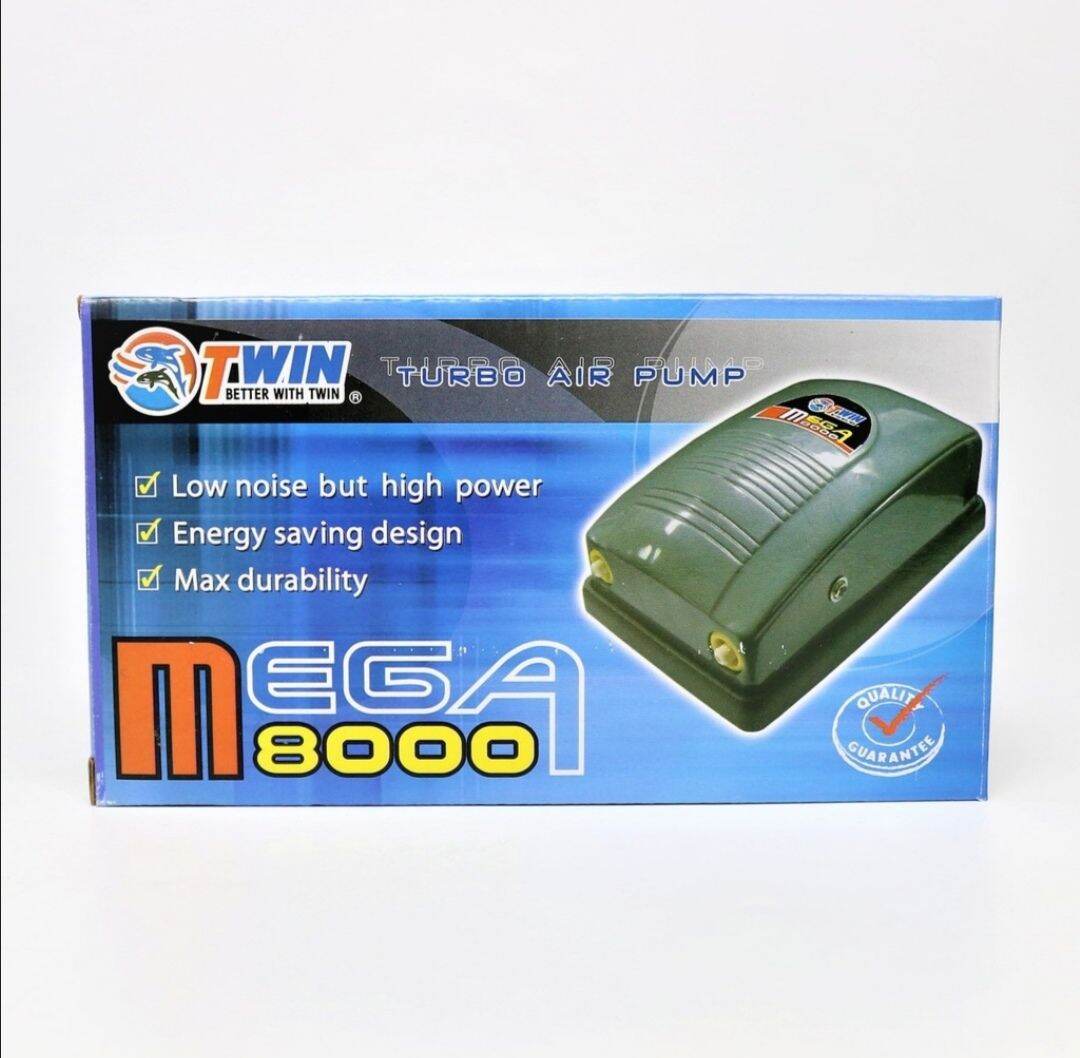 ปั๊มลม 2 ทาง MEGA 8000 - fish aquarium shop - ThaiPick