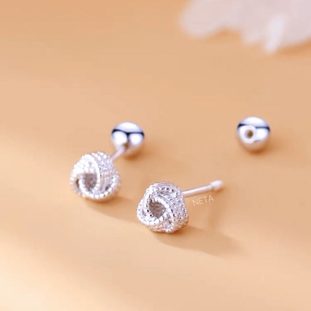 ต่างหูเงินแท้ S925 mini silver earrings - NETA th - ThaiPick