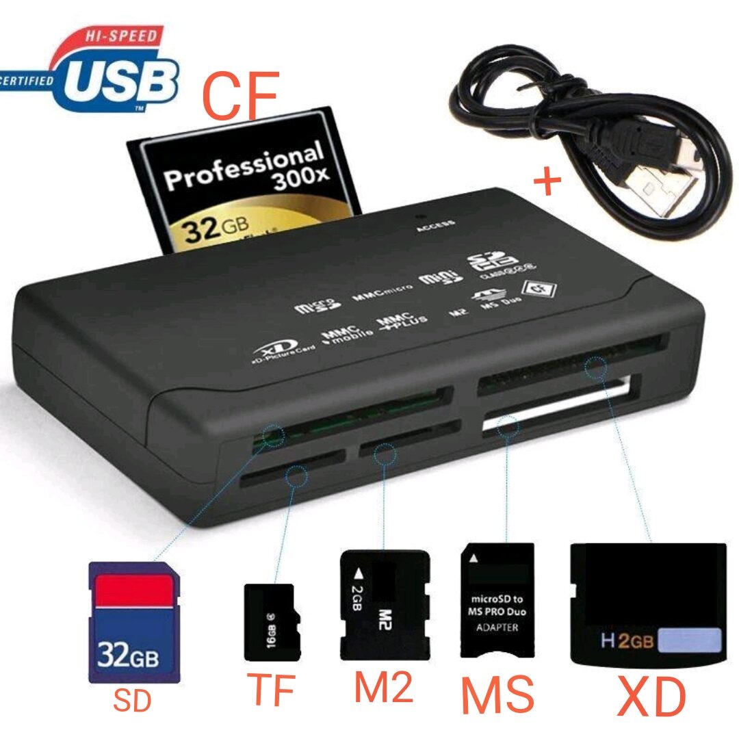 การ์ดรีดเดอร์ card reader (SD MS Xd CF TF M2) พร้อมส่ง - game shop 446 ...