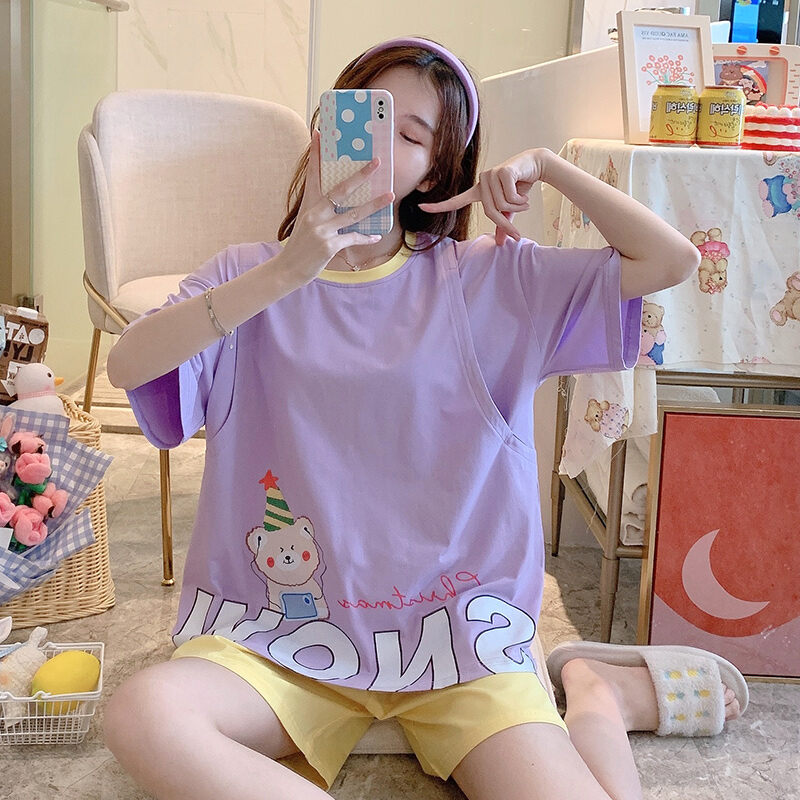 [Taobao]ชุดใส่อยู่ไฟผ้าฝ้ายแท้แขนสั้นแบบบางไซส์ใหญ่ - Taobao Collection - ThaiPick