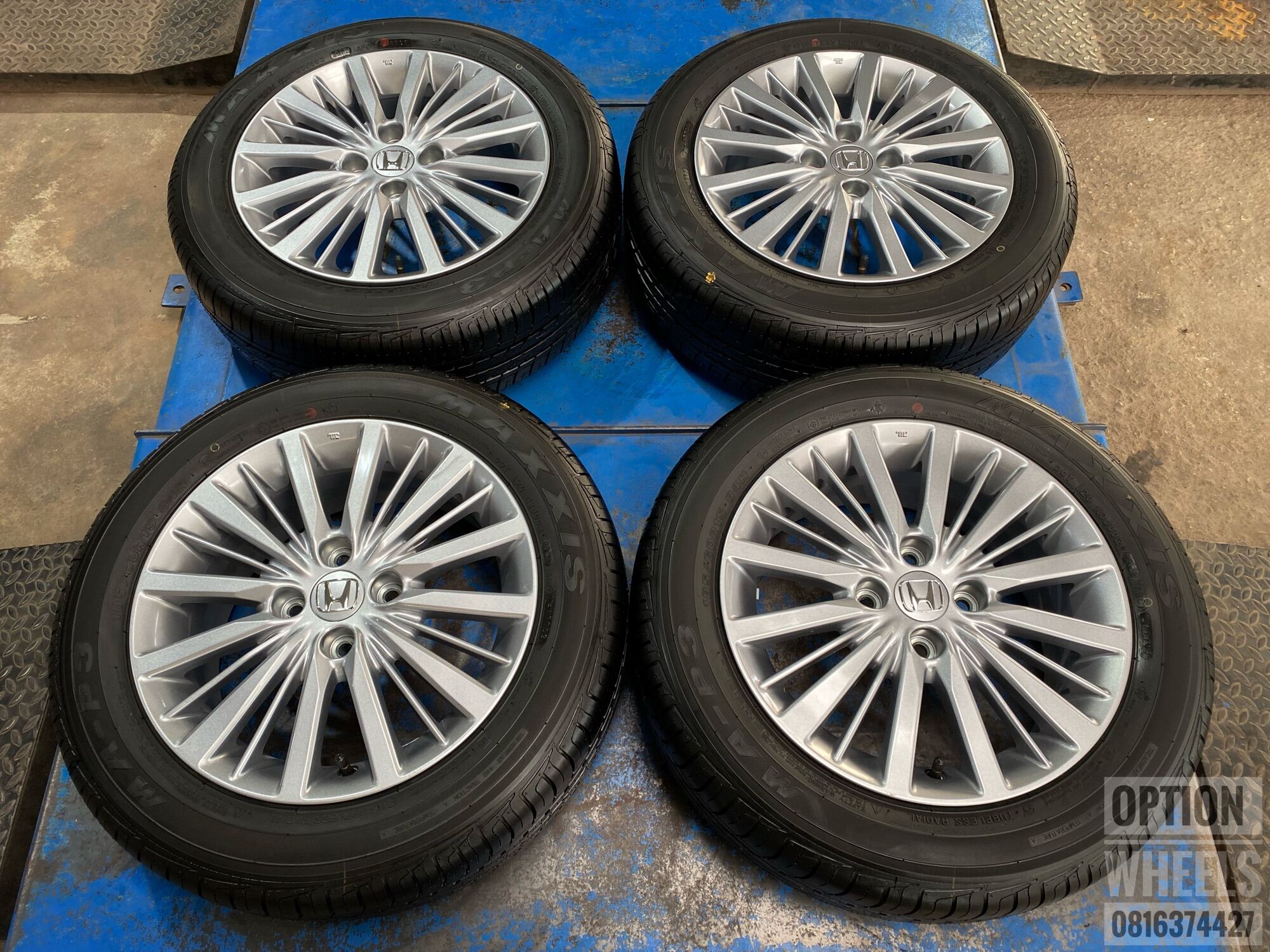 ล้อแม็กป้ายแดง HONDA CITY HATCHBACK ขอบ15 พร้อมยาง MAXXIS 185 60 R15 ปลายปี22 - อ๊อฟชั่นวีล ...