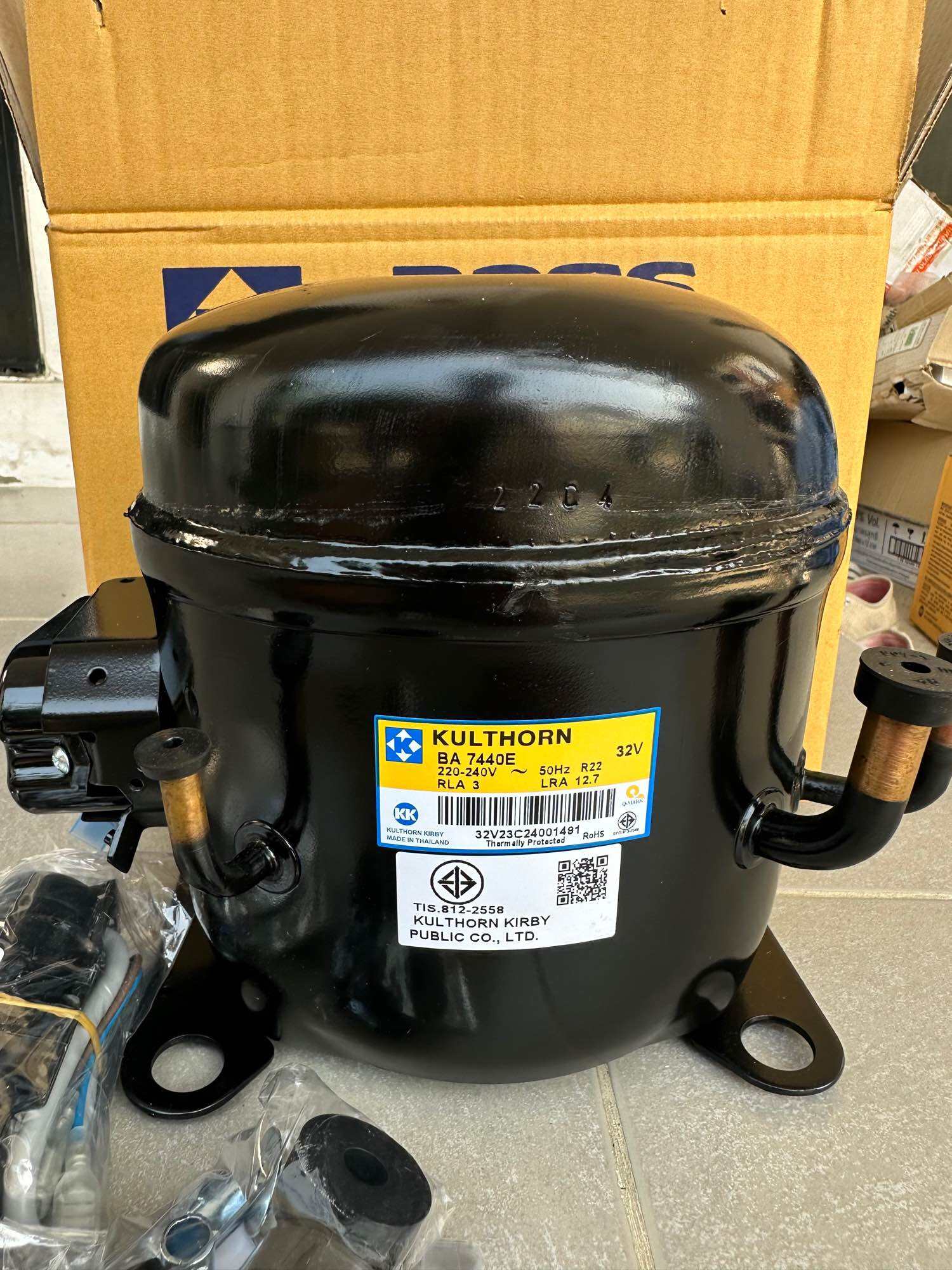 Kulthorn คอมเพรสเซอร์กุลธร BA7440E,R-22,220V , 1/2HP,คอมใหม่มือ1 | Lazada.co.th